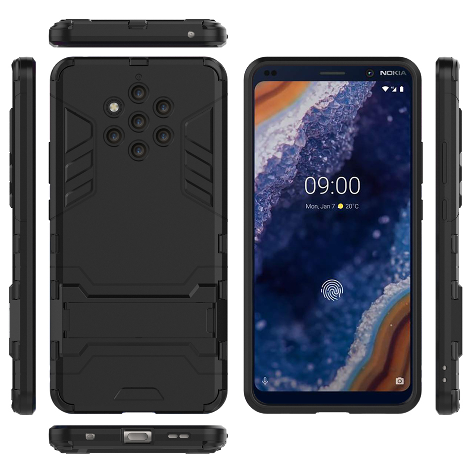 Slim Armour Shockproof Case for Nokia 9 PureView (Black)